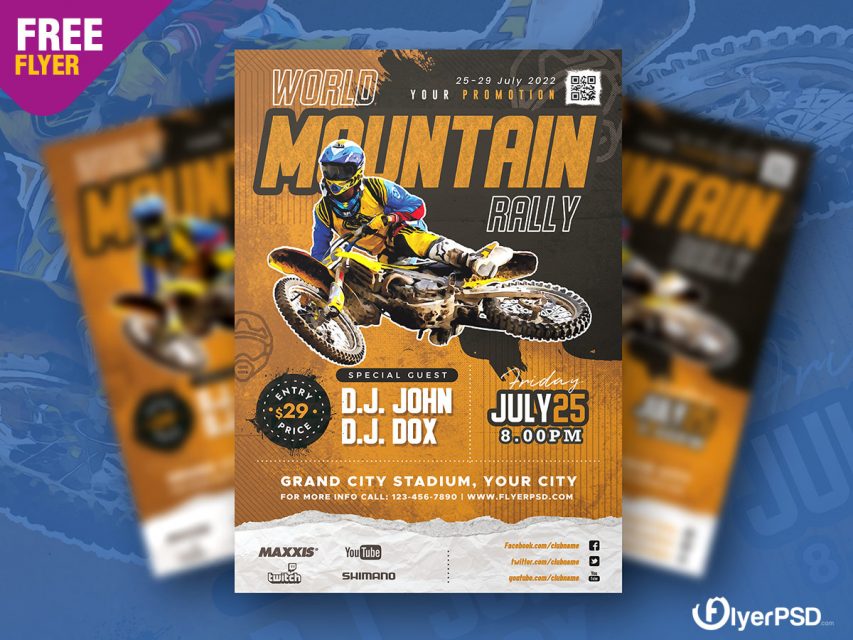Motocross Rally Flyer PSD | Flyer PSD