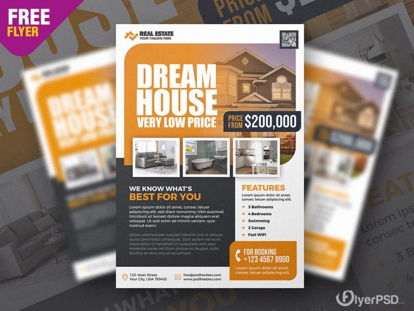 Real Estate Business Promotion Flyer PSD | Flyer PSD