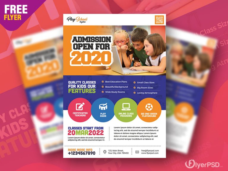 School Education Flyer PSD Template | Flyer PSD