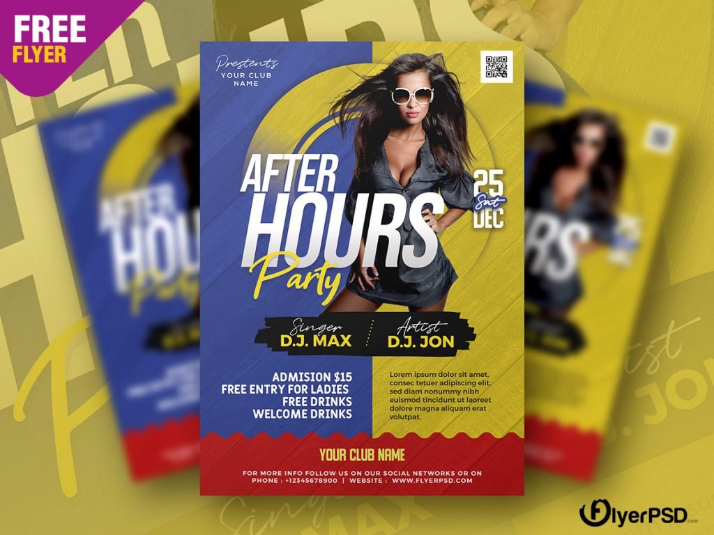 After Hours Party Flyer PSD | Flyer PSD